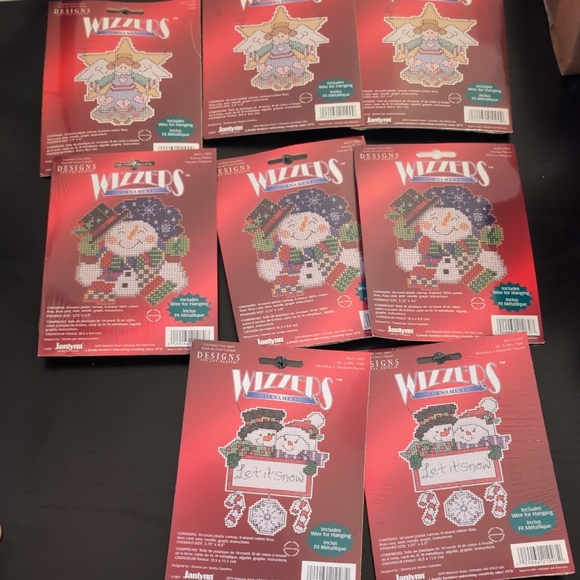 designs for the needle | Office | Wizzers Janlynn Ornaments Christmas ...